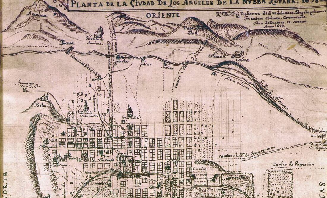 Impresionante, así era Puebla en el mapa más antiguo del que se tiene evidencia | El Universal ...