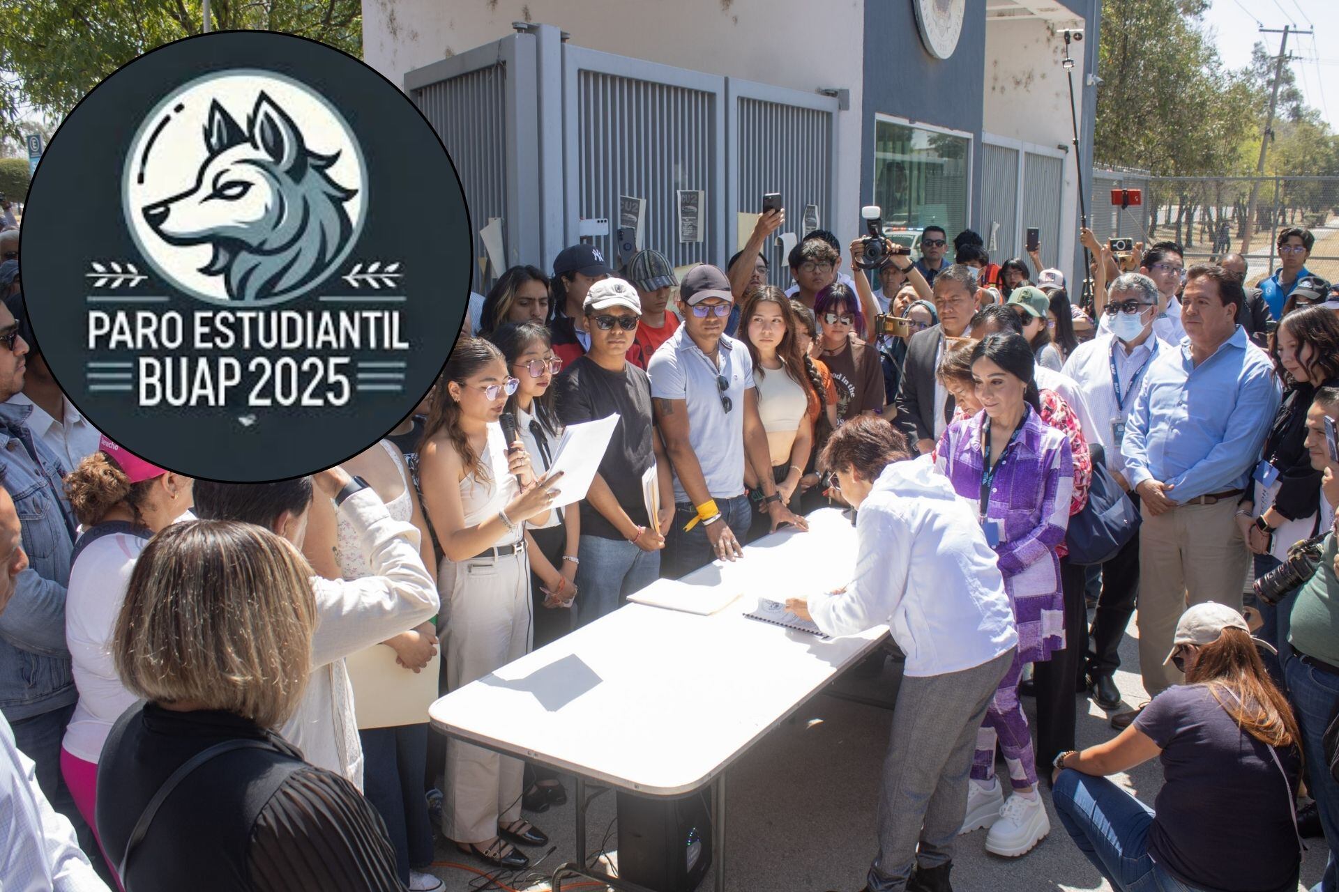 Condicionan paristas el ingreso de autoridades a la BUAP