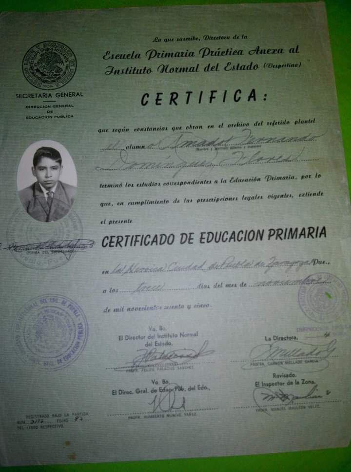 Así Eran Los Antiguos Certificados Escolares En Puebla El Universal