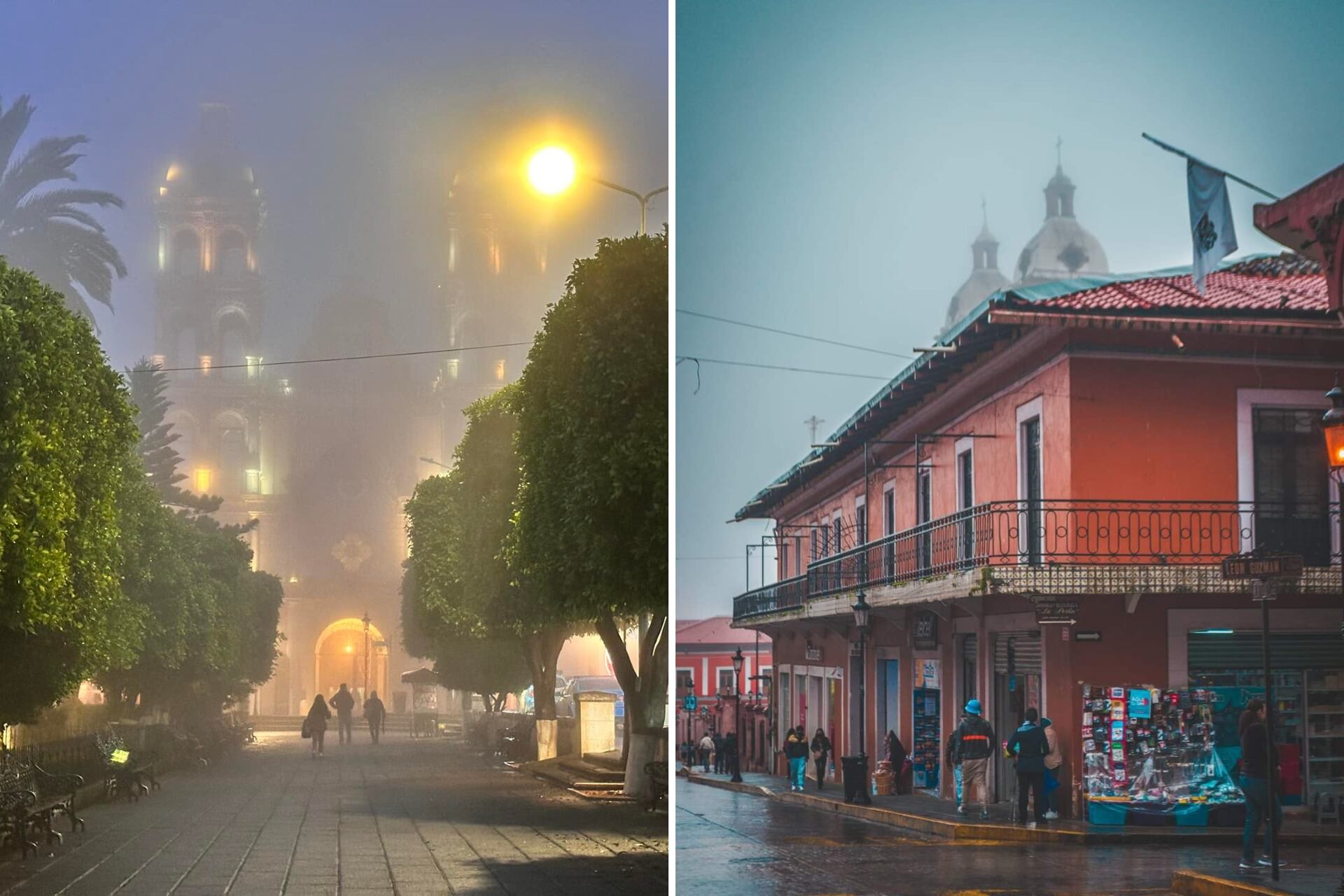 Así es el Pueblo Mágico de Puebla con una densa neblina